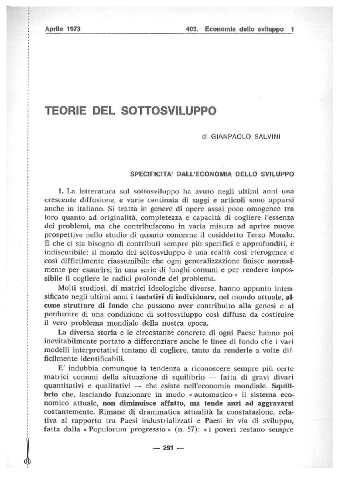 Teorie-del-sottosviluppo economico, nord e sud del mondo - Storia ...