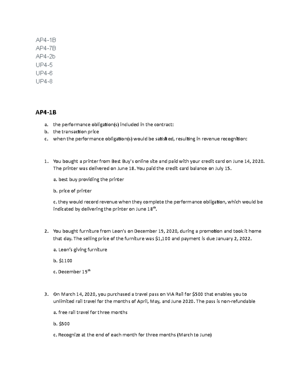 ACTG Lab4 - Lab3 solution to accounting. - AP4-1B AP4-7B AP4-2b UP4 ...