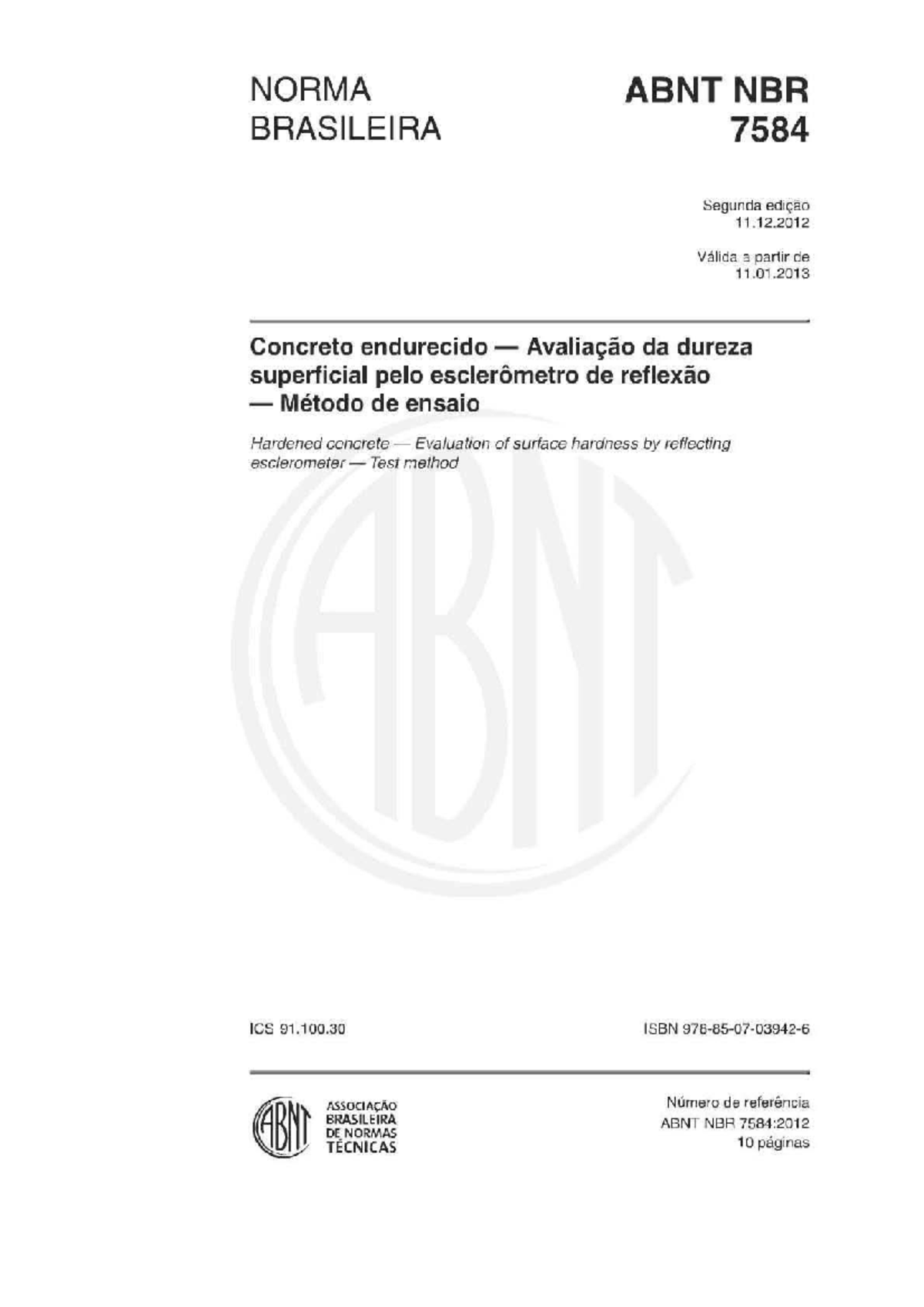 NBR 7584 - 12 - Concreto Armado - Studocu