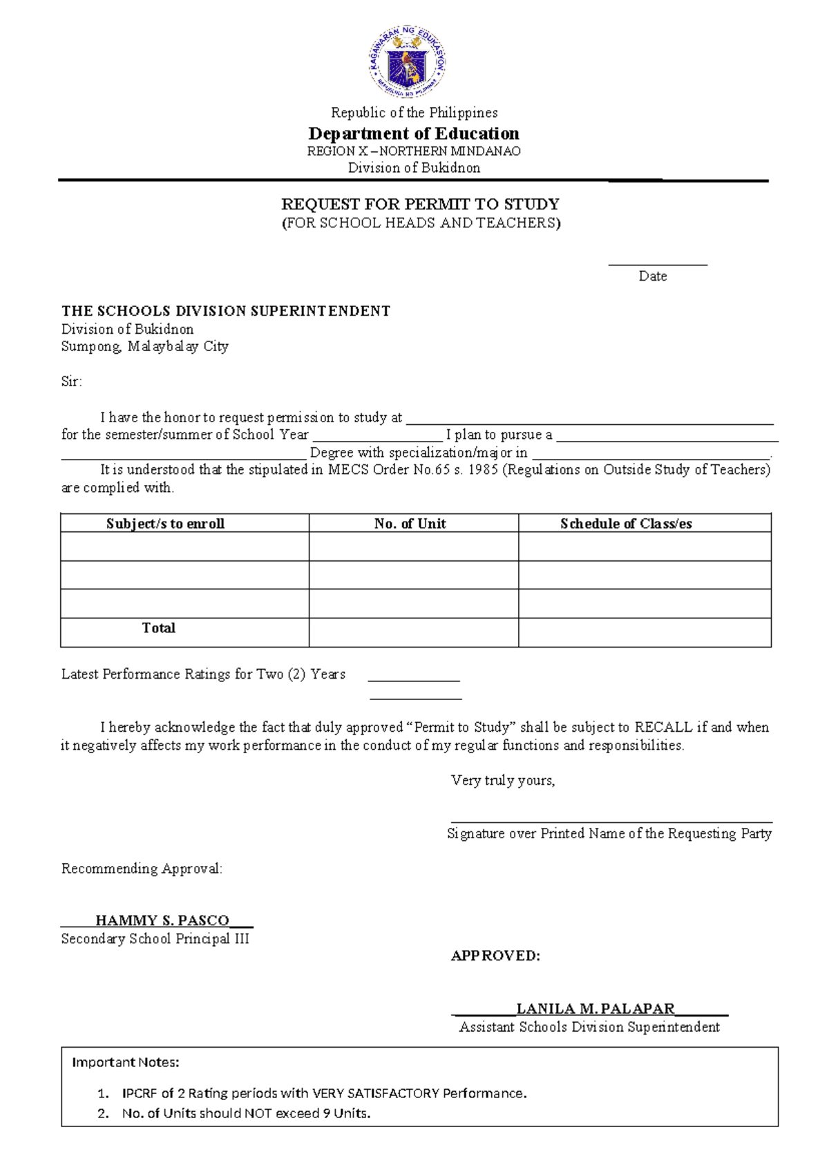 Permit-to-Study NEW - template for permit to study - Republic of the ...