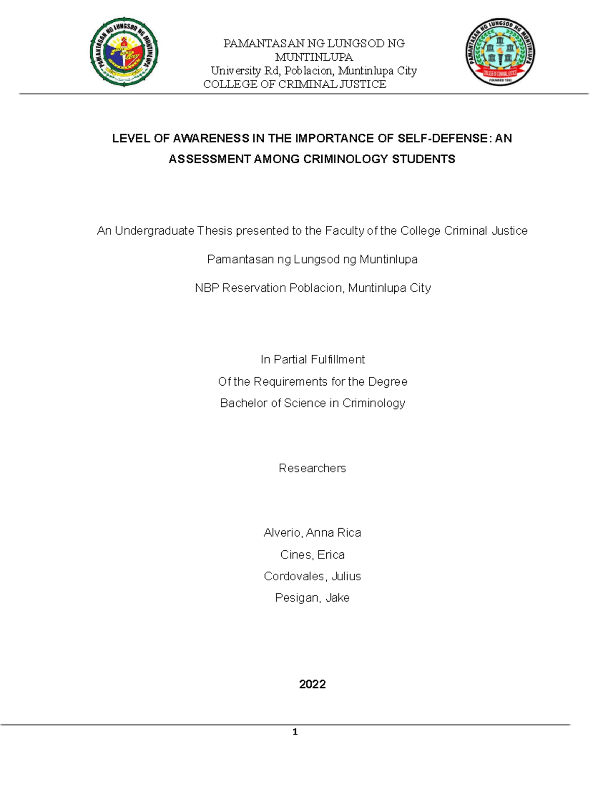 Revised Plmunnn - MUNTINLUPA University Rd, Poblacion, Muntinlupa City ...