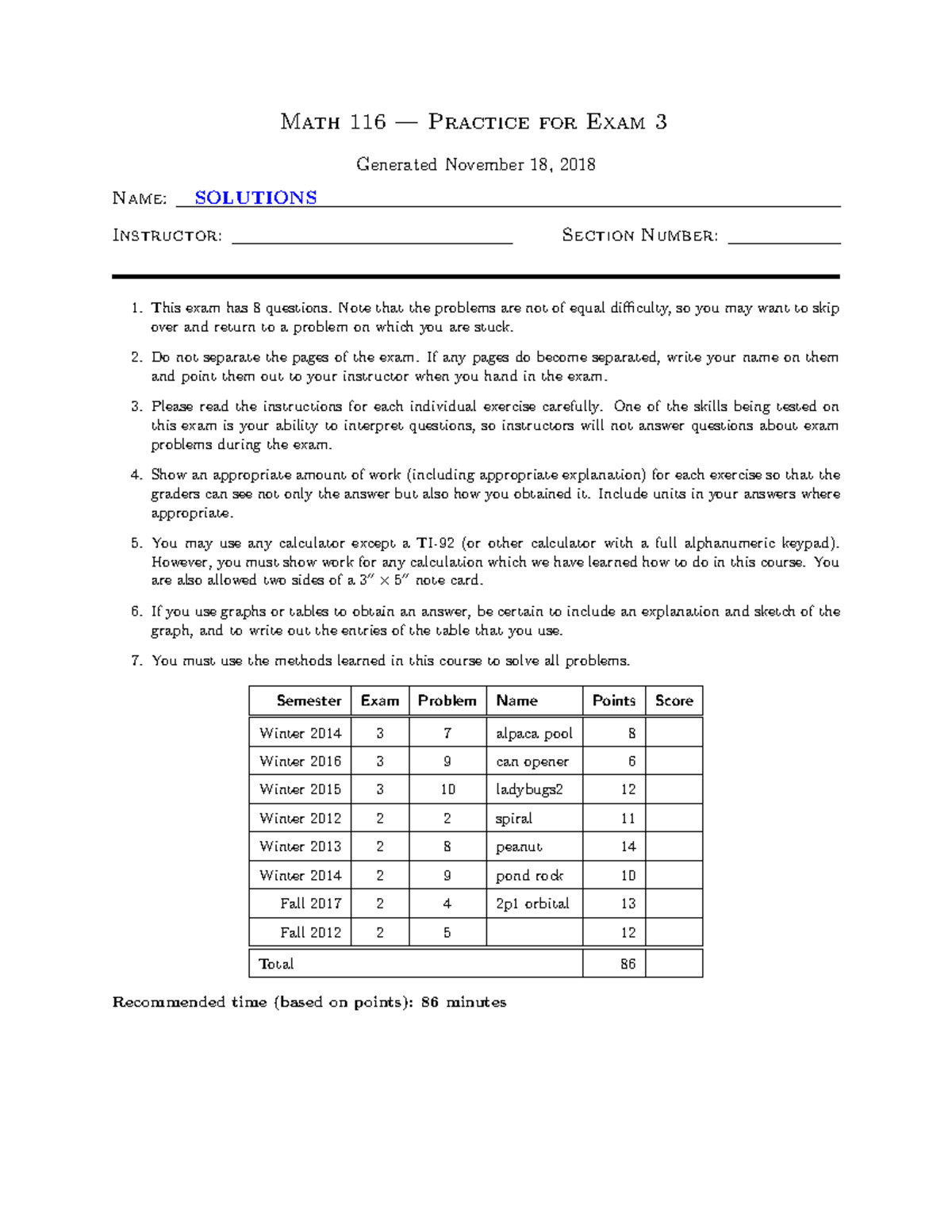 116-polar-sols - important material - Math 116 — Practice for Exam 3 ...