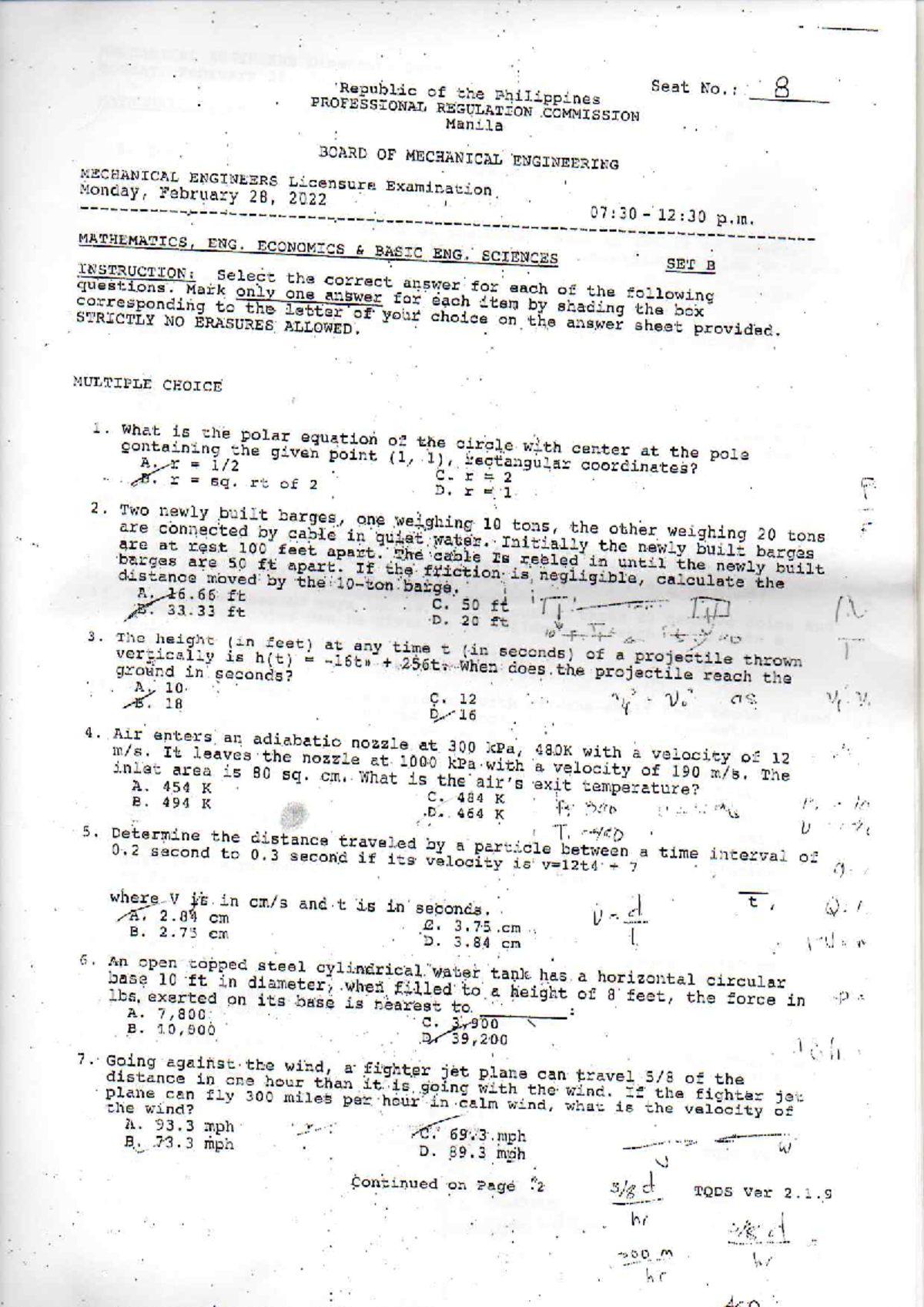 February-2022-math - Math, Engineering Sciences and Laws - mechanical ...