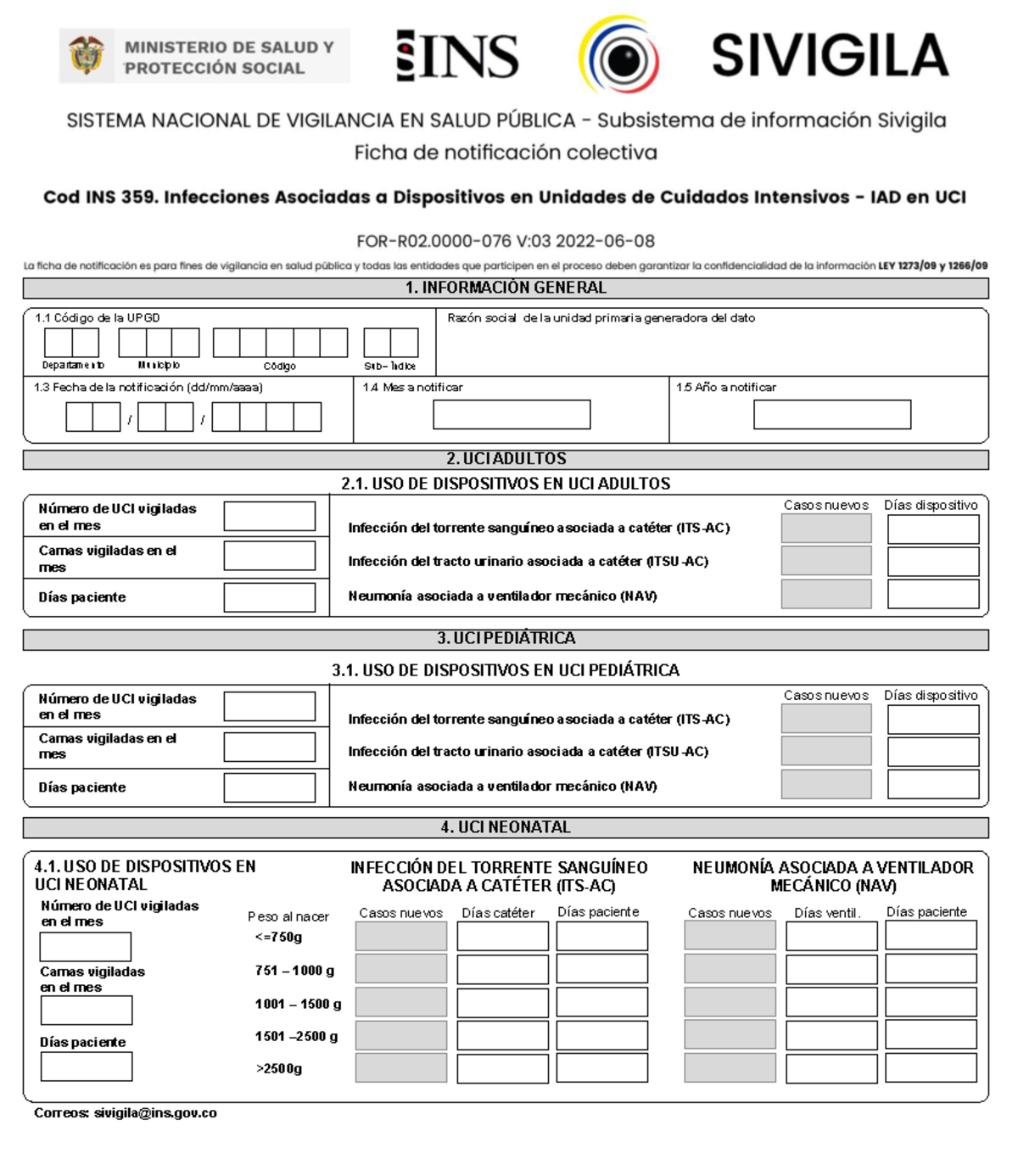 359 IAD Colectivo 2022 - Sdddd - 1. INFORMACIÓN GENERAL 2. USO DE ...