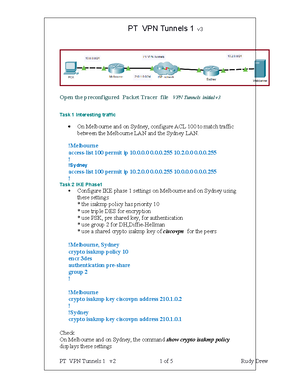 Revision sem 2 Layer 2, VPNs, ASA Answer Sheet - COSC 2382 Advanced ...