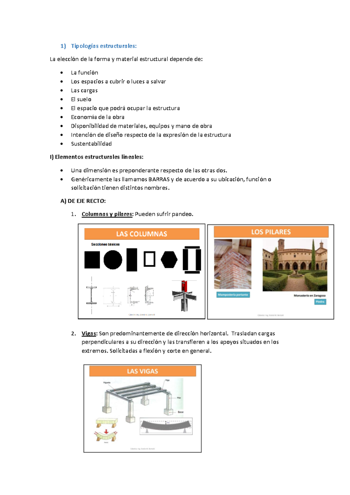 Resumen 2P Estabilidad I - Tipologías estructurales: La elección de la ...