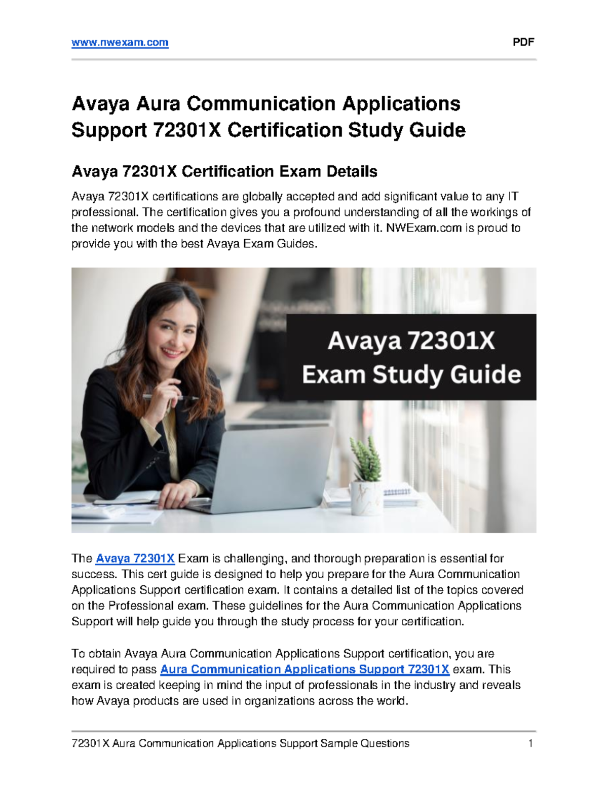 Avaya Aura Communication Applications Support 72301 X Certification ...