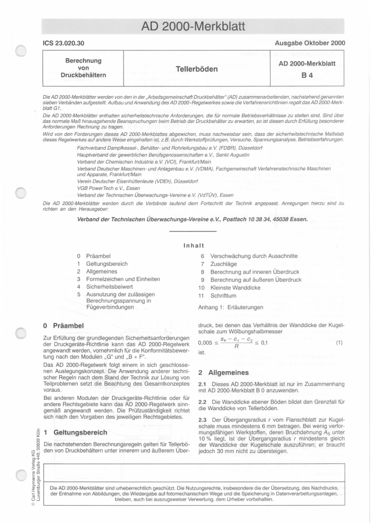 AD2000-B4 Apparatetechnik Einführung WS22 23 Merkblatt - "'~ 0 (.9 1 ...