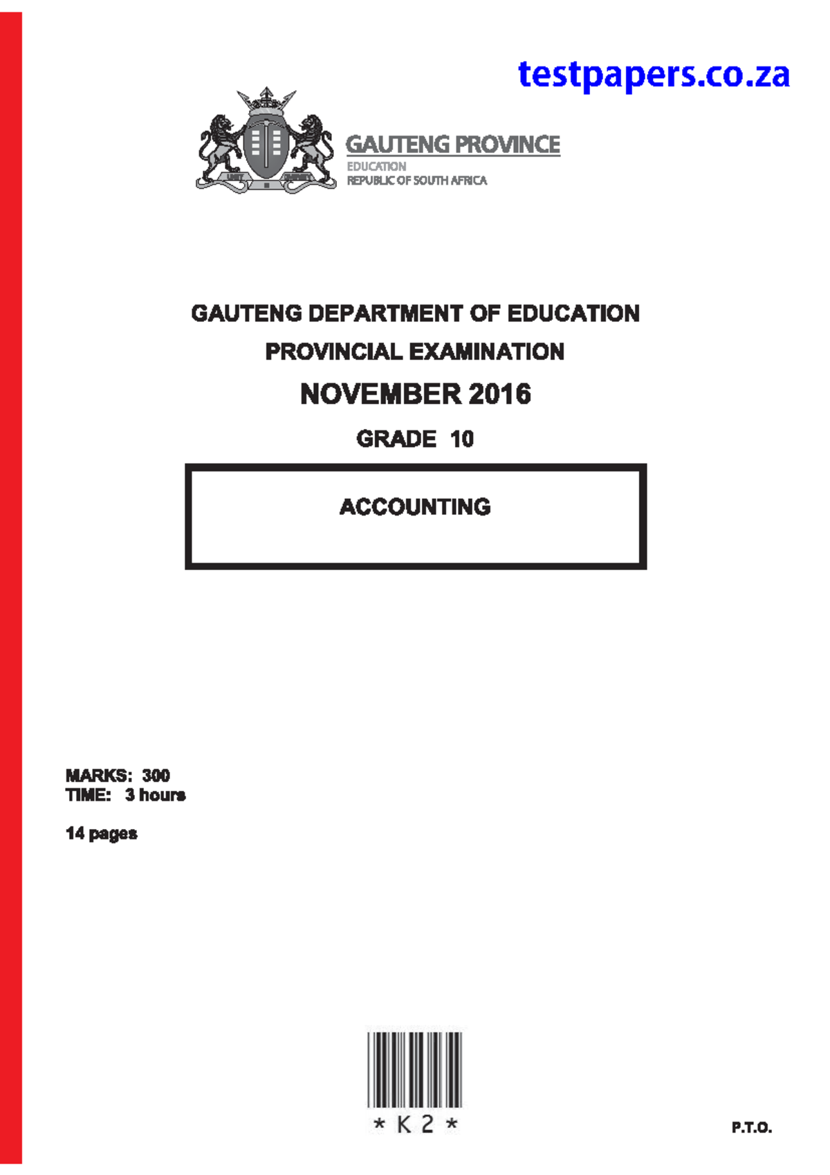 Gr10 Acc (English) November 2016 Question Paper - testpapers.co GAUTENG ...