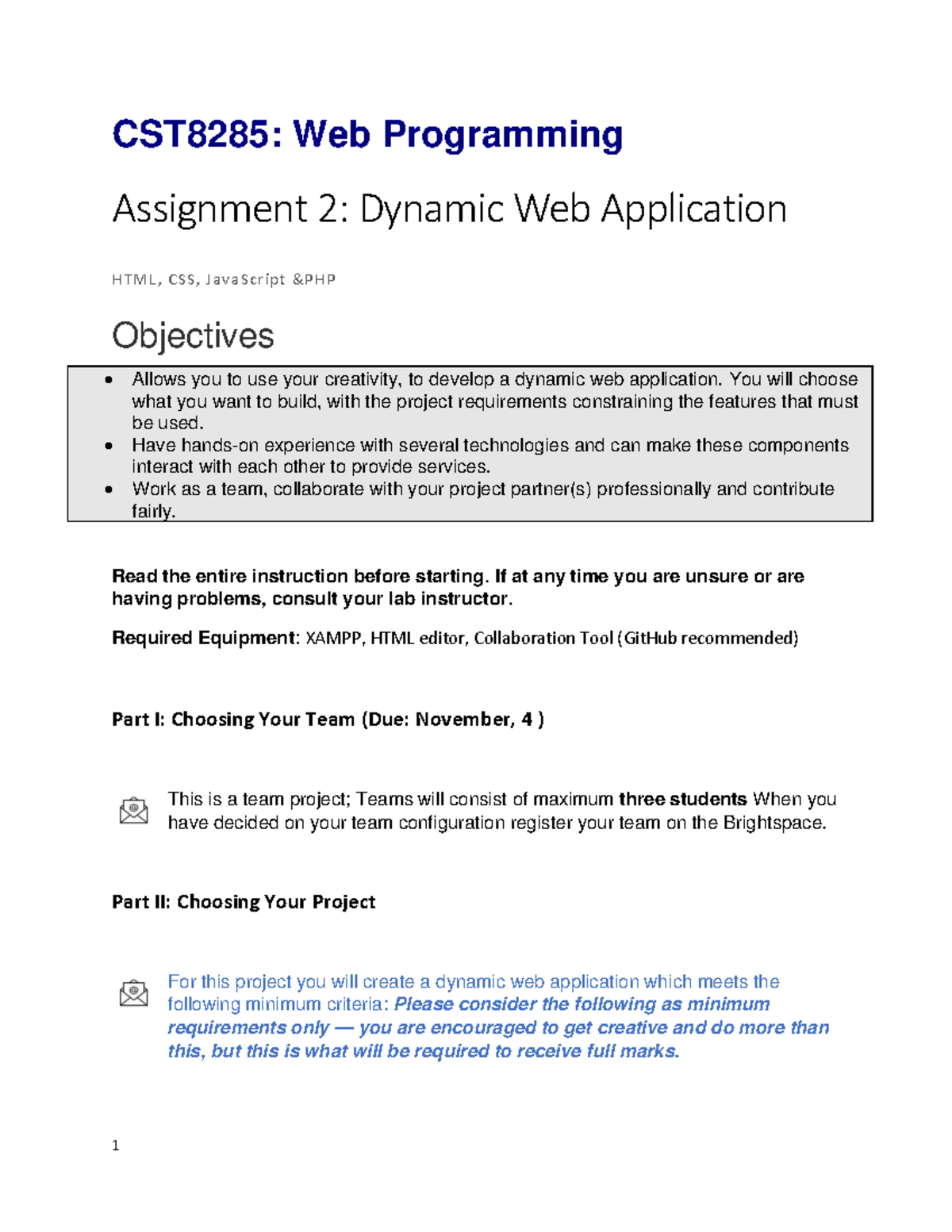 CST8285 Assignment 2 F24 - CST8 285 : Web Programming Assignment 2: Dynamic Web Application HTML ...