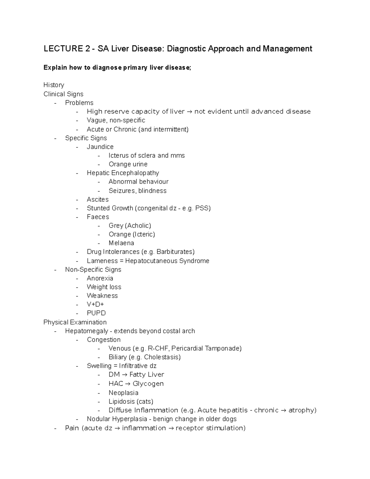 Lecture 2 - SA Liver Disease Diagnostic Approach and Management ...