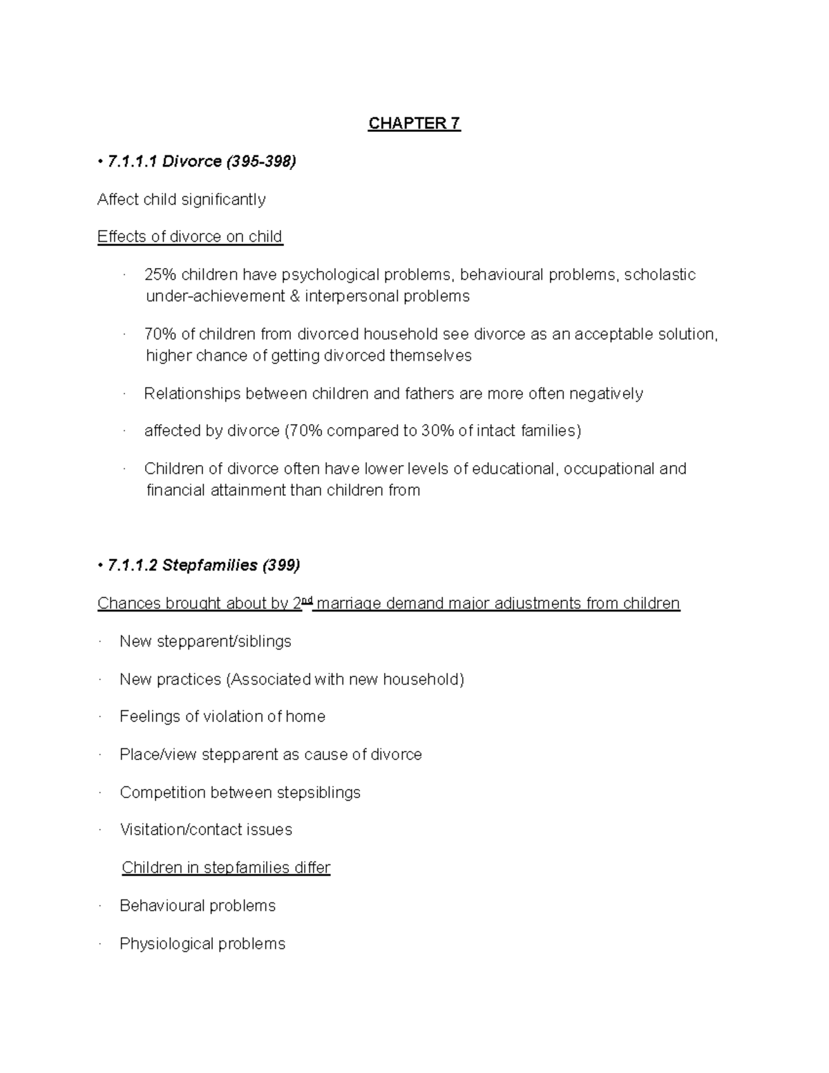 Study notes for chapter 7 - Child development - CHAPTER 7 - 7.1.1 ...