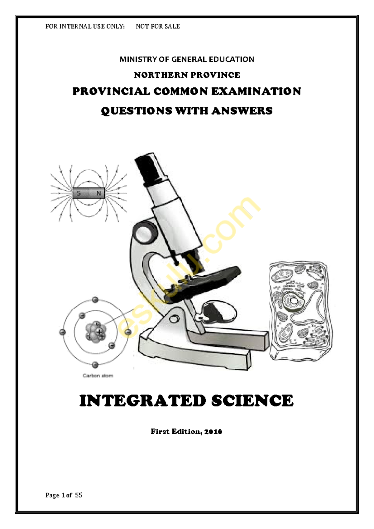 Grade 8 to 9 Integrated Science - Questions nd Answers - MINISTRY OF ...