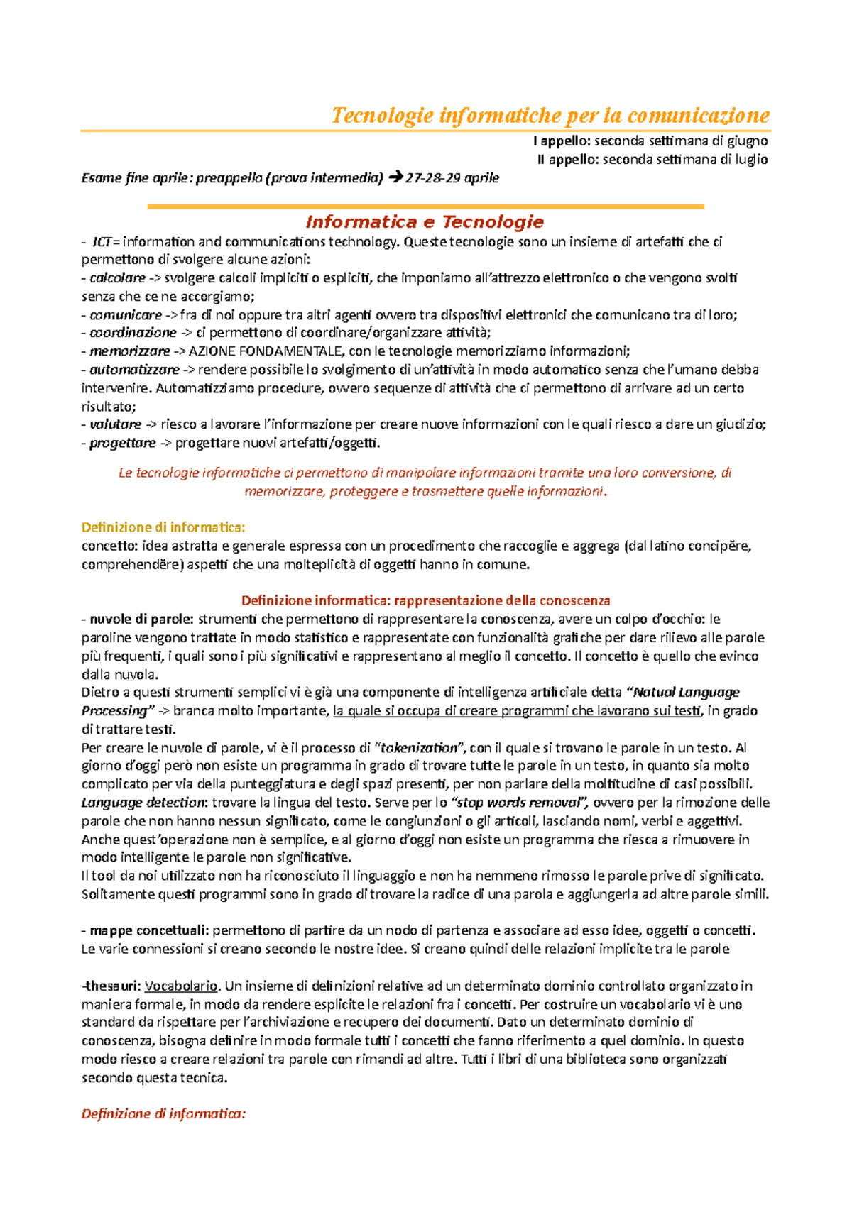 Informatica - Zeni - Tecnologie informatiche per la comunicazione I ...