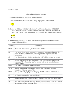 Methodical Bible Study - 2023 May - Name: Carter Burgess METHODICAL BIBLE STUDY TEMPLATE - Studocu