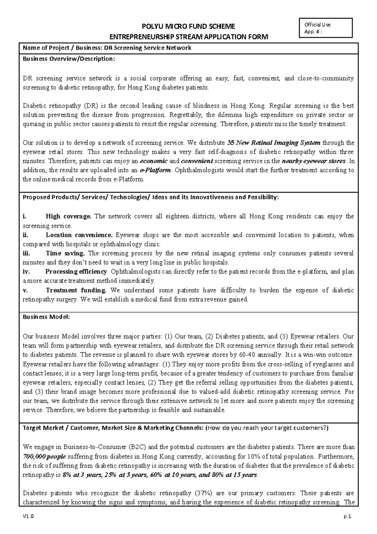 Entrepreneurship Stream App Form - POLYU MICRO FUND SCHEME ...