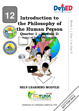Philosophy Quarter 1 Module 6 - Introduction to the Philosophy of the ...