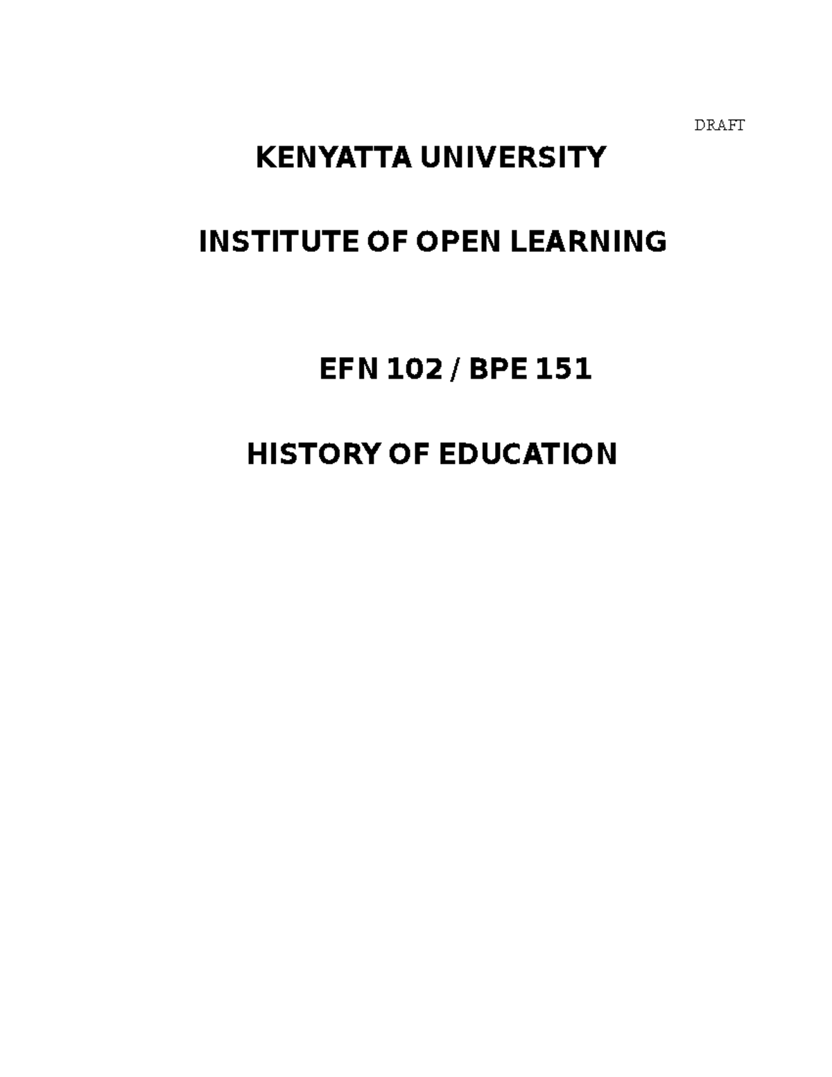 History OF Education Africa - education - UCU - Studocu