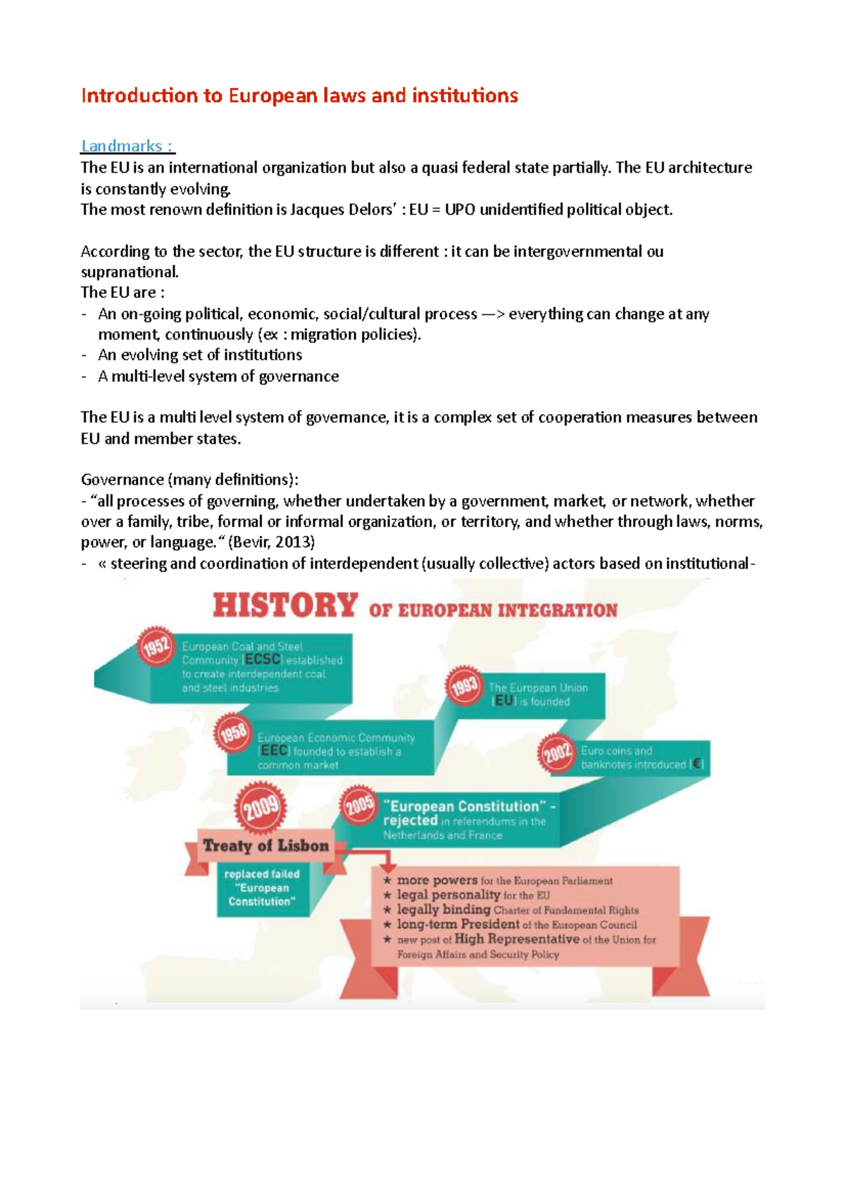 European law and institutions - Introduction to European laws and ...