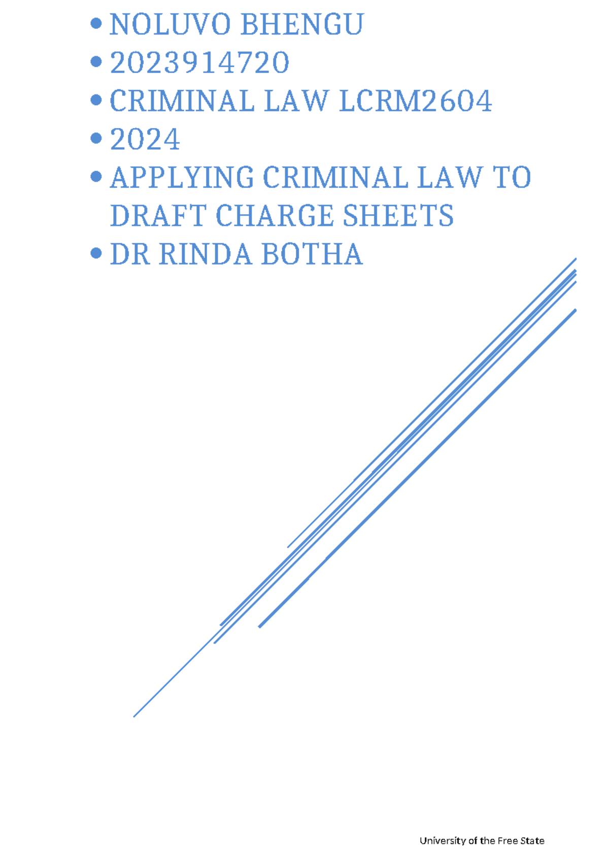 J15 Chantel Kowe - a paper tool on fill in the paperwork - University ...