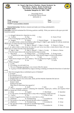 English 7- EFDT Learning PLAN - St. Vincent’s High School of Bonifacio ...