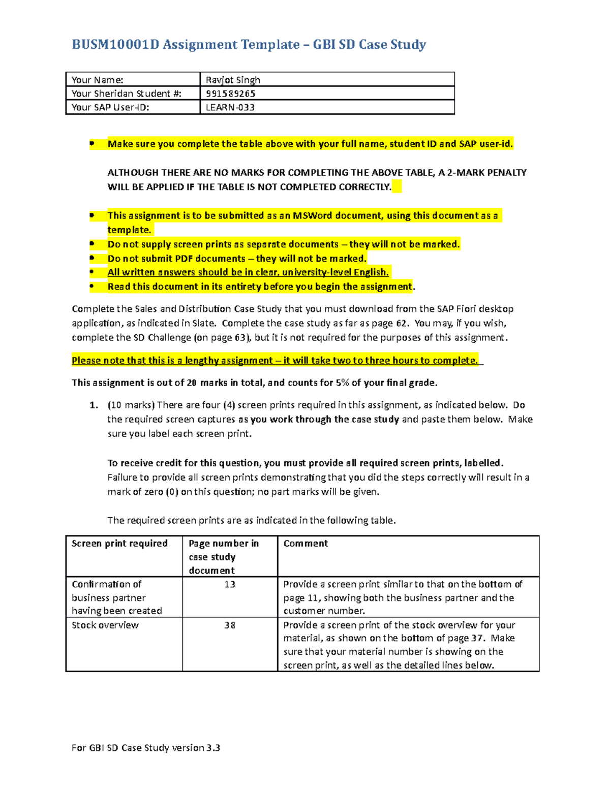GBI Assignment Template - SD Case Study rev 202005 01 (Auto Recovered ...