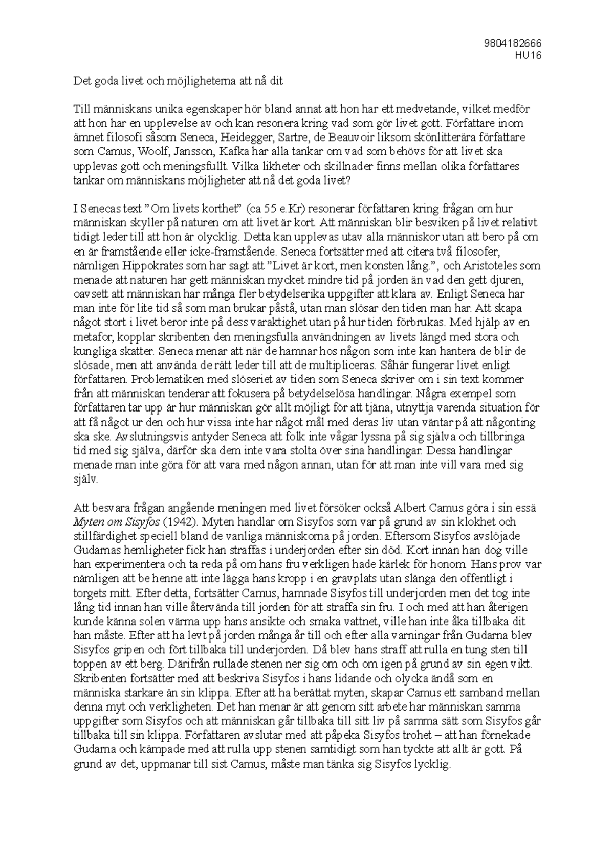 PM det goda livet - 9804182666 HU Det goda livet och möjligheterna att ...