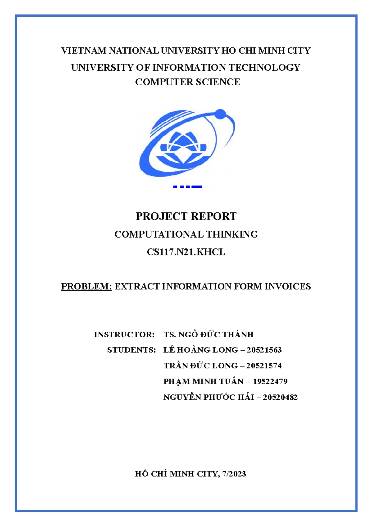 Project-CT-Cuối-Kì - kdfgkdfgkdgfhk - VIETNAM NATIONAL UNIVERSITY HO ...