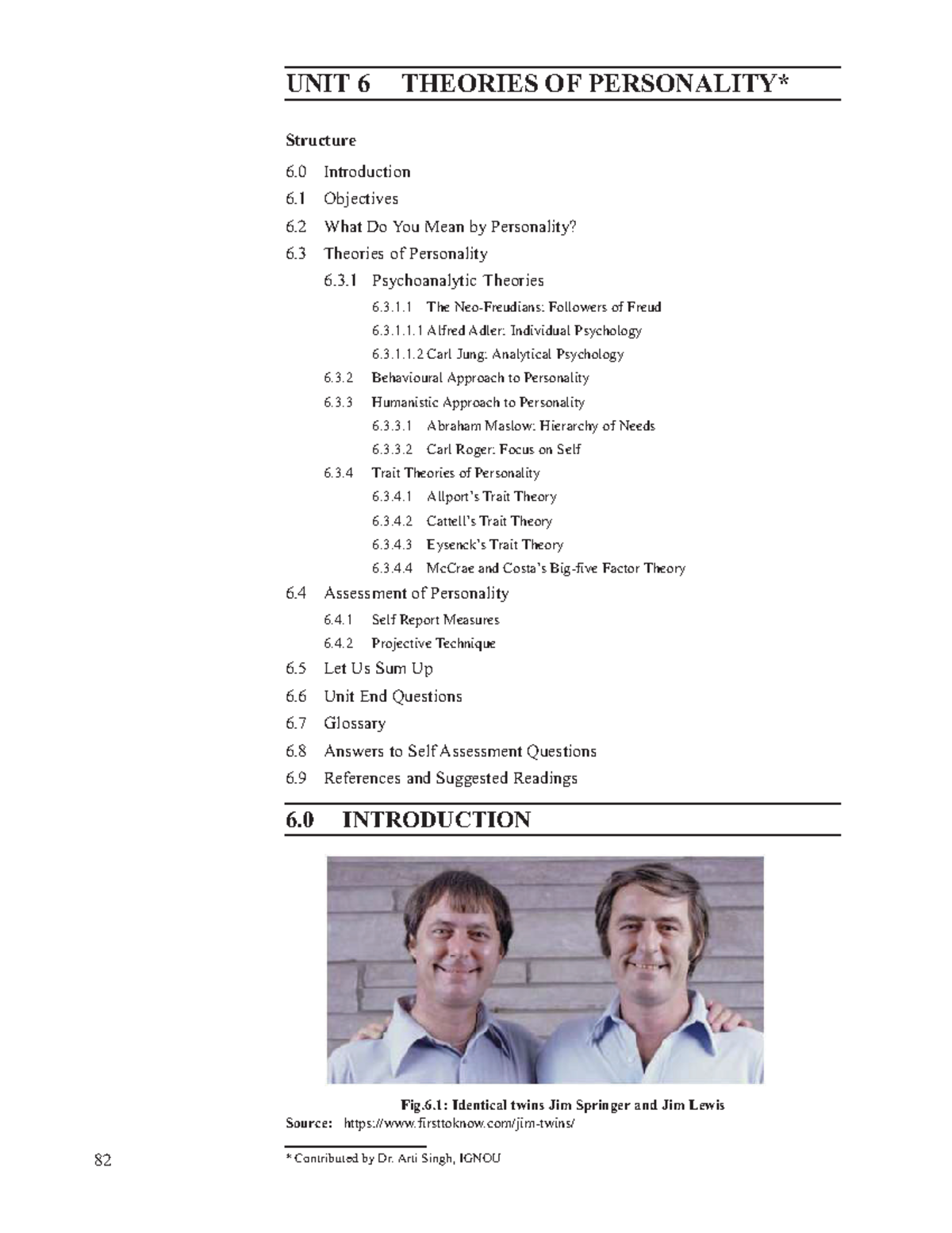 Unit-6 theories of personalities - Psychology of Individual Differences ...