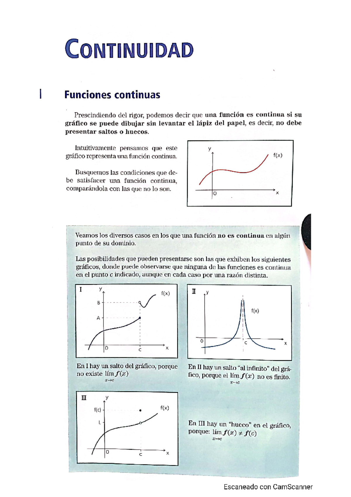 Teoria Continuidad - Matemática - Primer año - Studocu