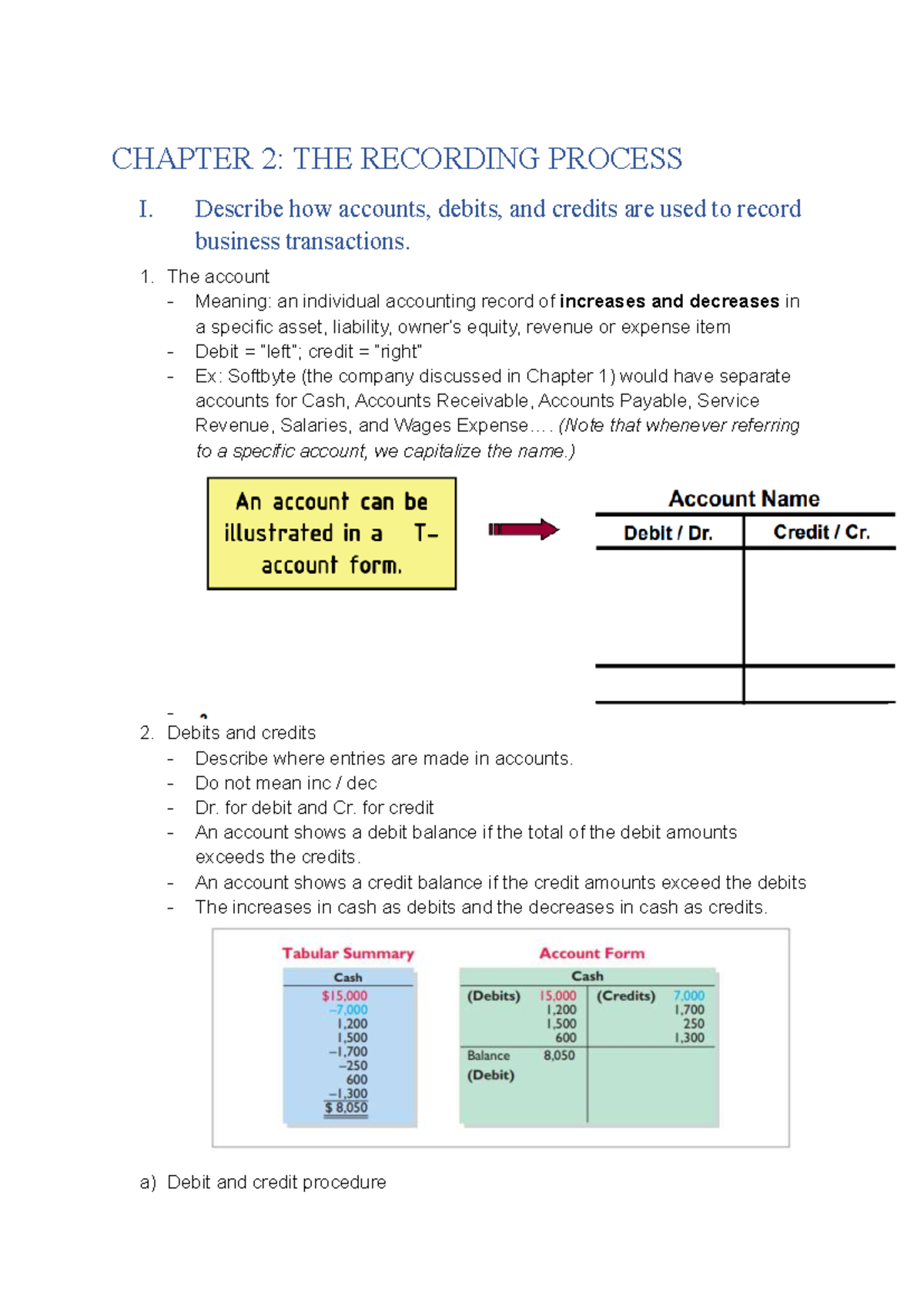 Nltk chapter 2 - CHAPTER 2: THE RECORDING PROCESS I. Describe how ...