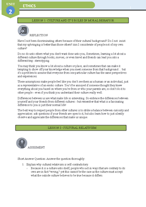 Ethics - Notes - THE 7-STEP MORAL REASONING MODEL STEPS APPLICATION (1 ...