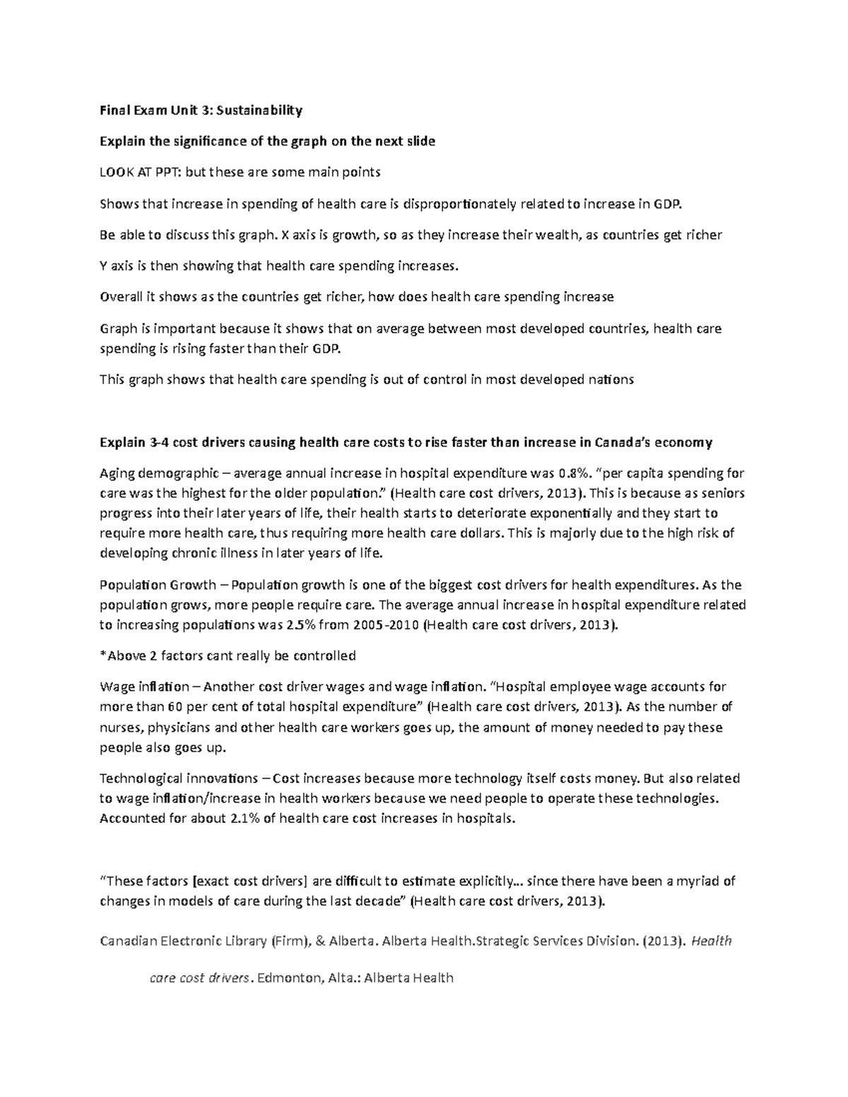 Final Exam Unit 3 Sustainability - Final Exam Unit 3: Sustainability ...