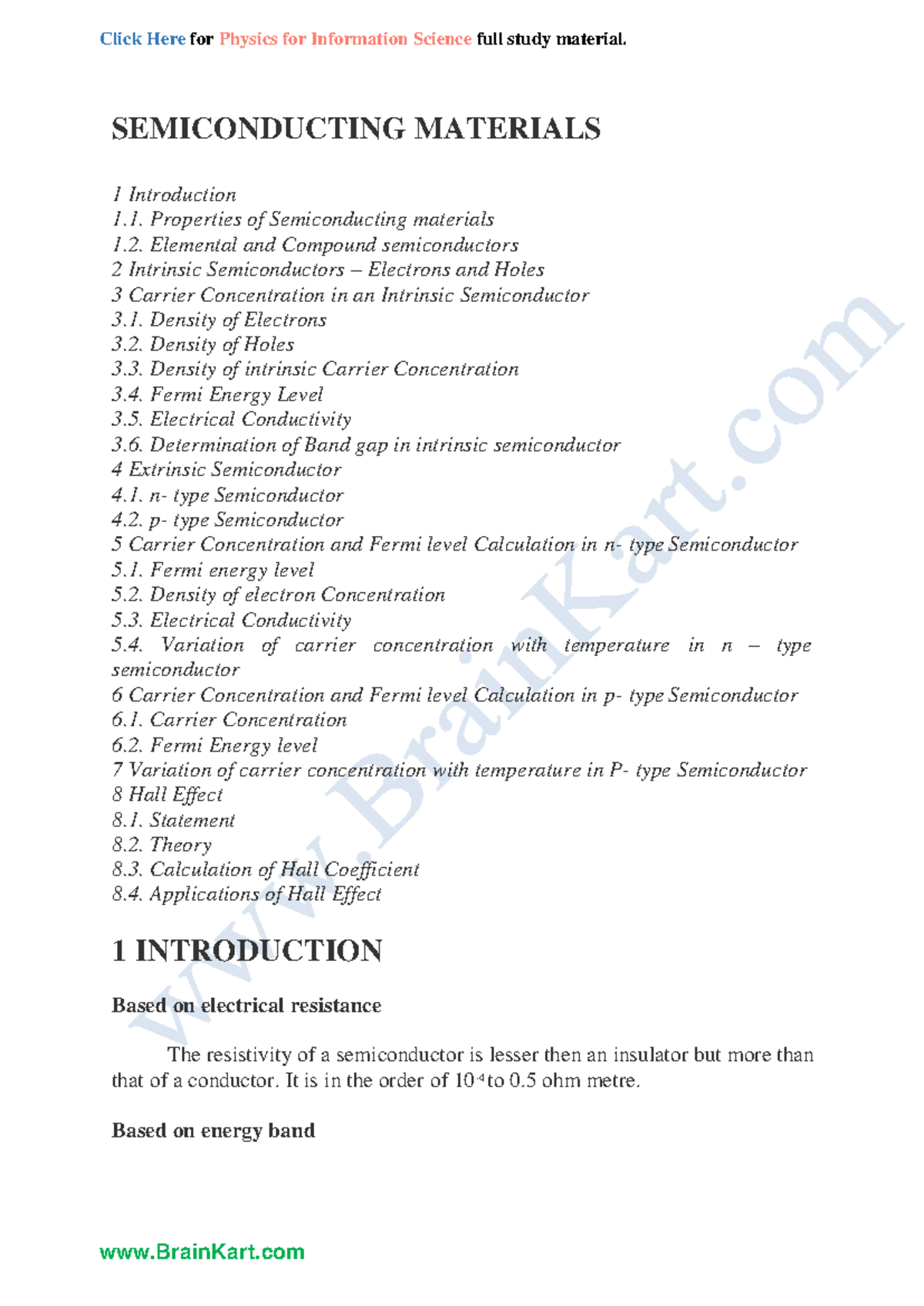 271 - PH8252 Physics for Information Science - Notes UNIT II ...