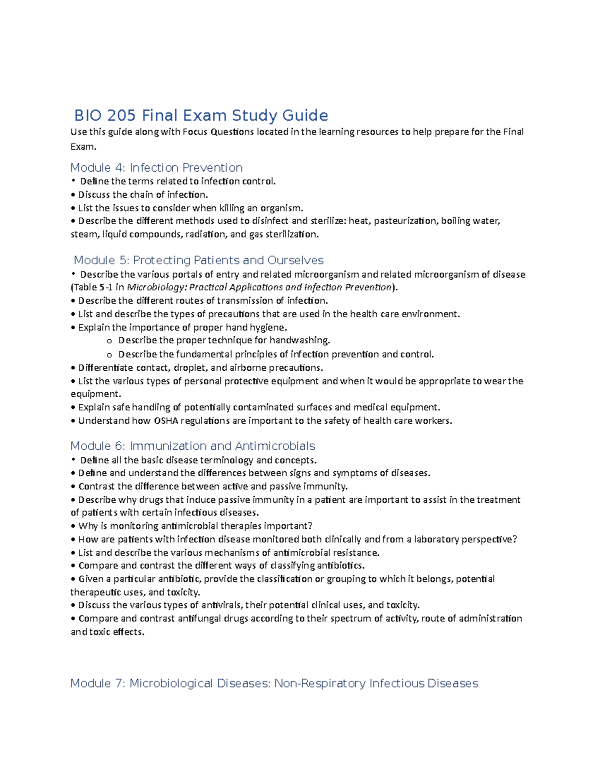 Bio+205+Final+Exam+Study+Guide+Chapters+4+-+5++7+-+8 - BIO 205 Final ...