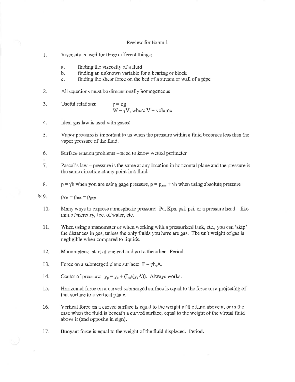 332 Test 1 Review Notes - CE EN 332 - Studocu