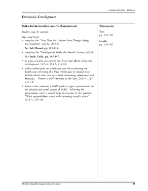 Eelc bio801a-34 - Summaries - APPENDIX # PRINCE EDWARD ISLAND BIOLOGY ...