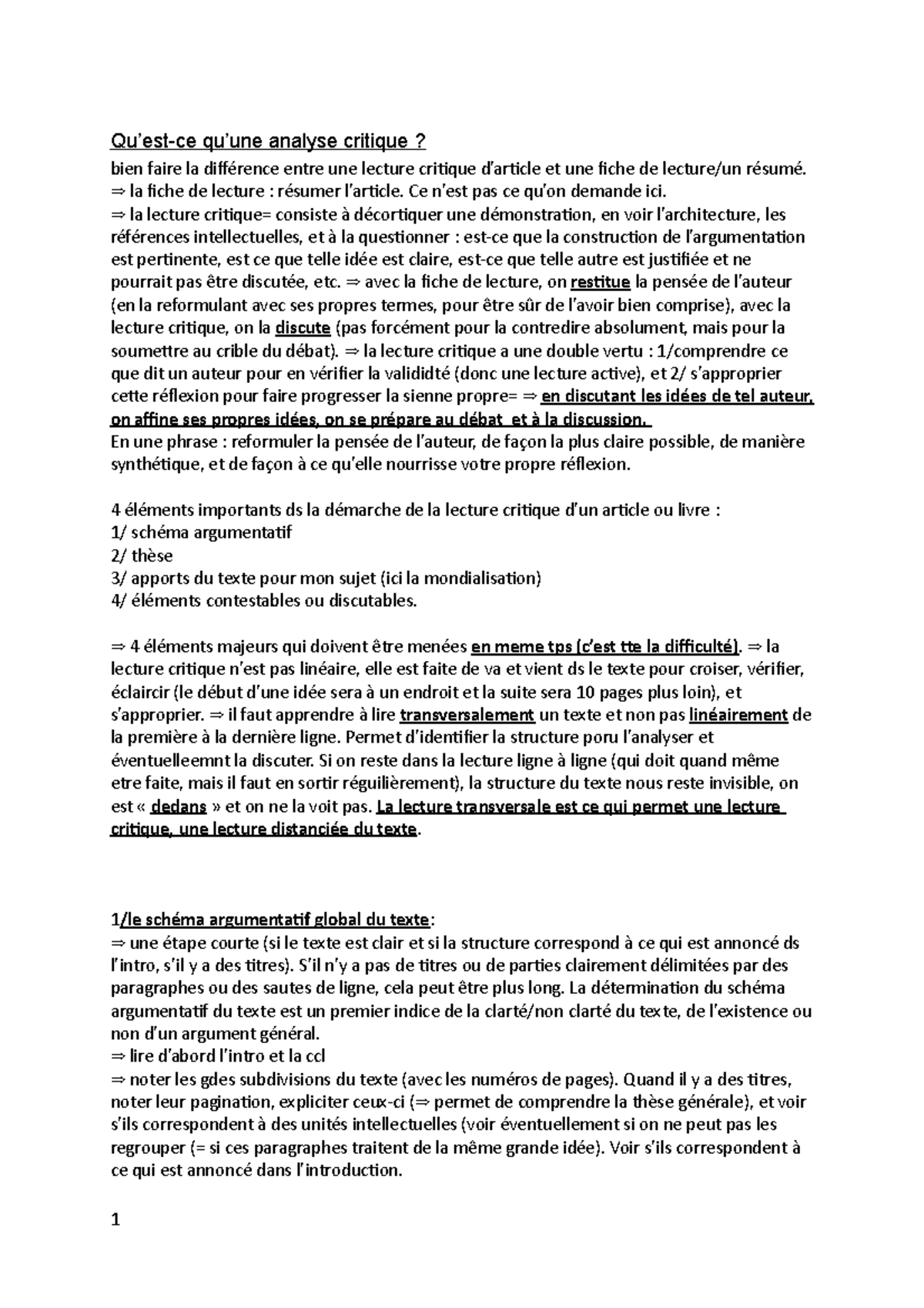 Analyse critique scientifique - Qu’est-ce qu’une analyse critique? bien ...