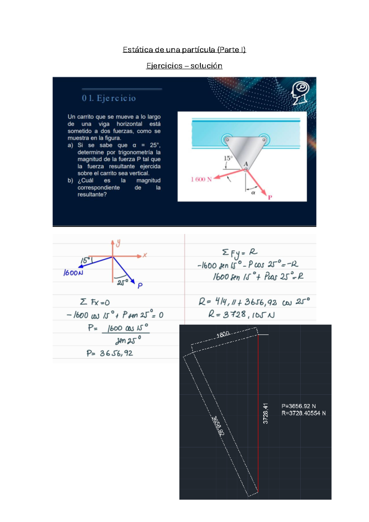 U1-S1-Estatica de una particula (Parte I) - Estática - Estática de una partícula (Parte I) - Studocu
