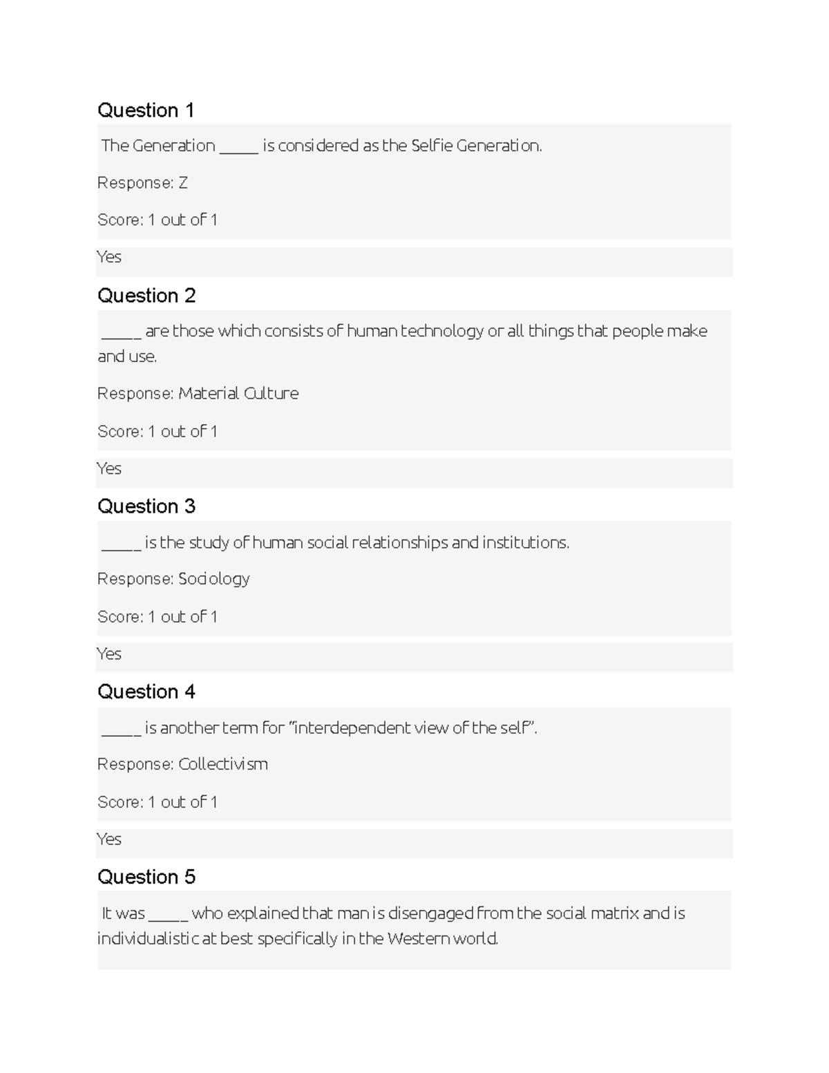 AREH QUIZ SA US - jsajasjajs - Question 1 The Generation _____ is ...