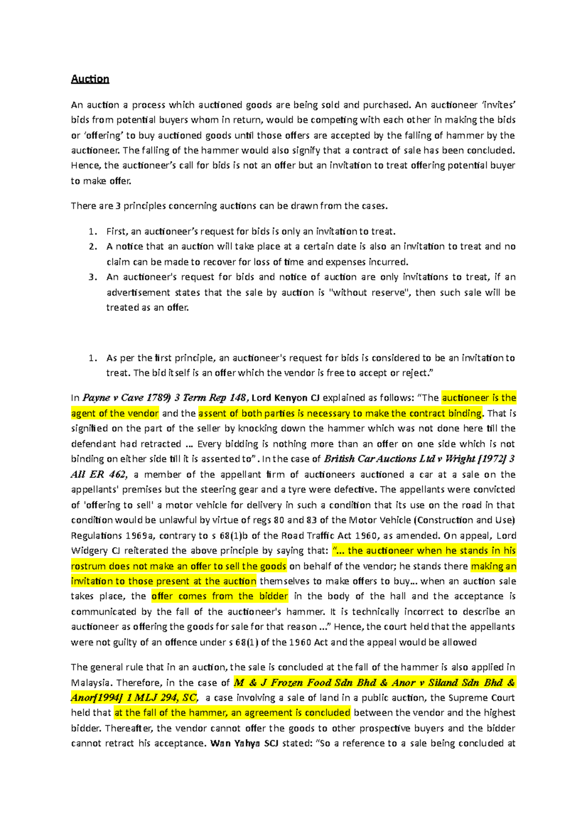 Auction - Auction An auction a process which auctioned goods are being ...