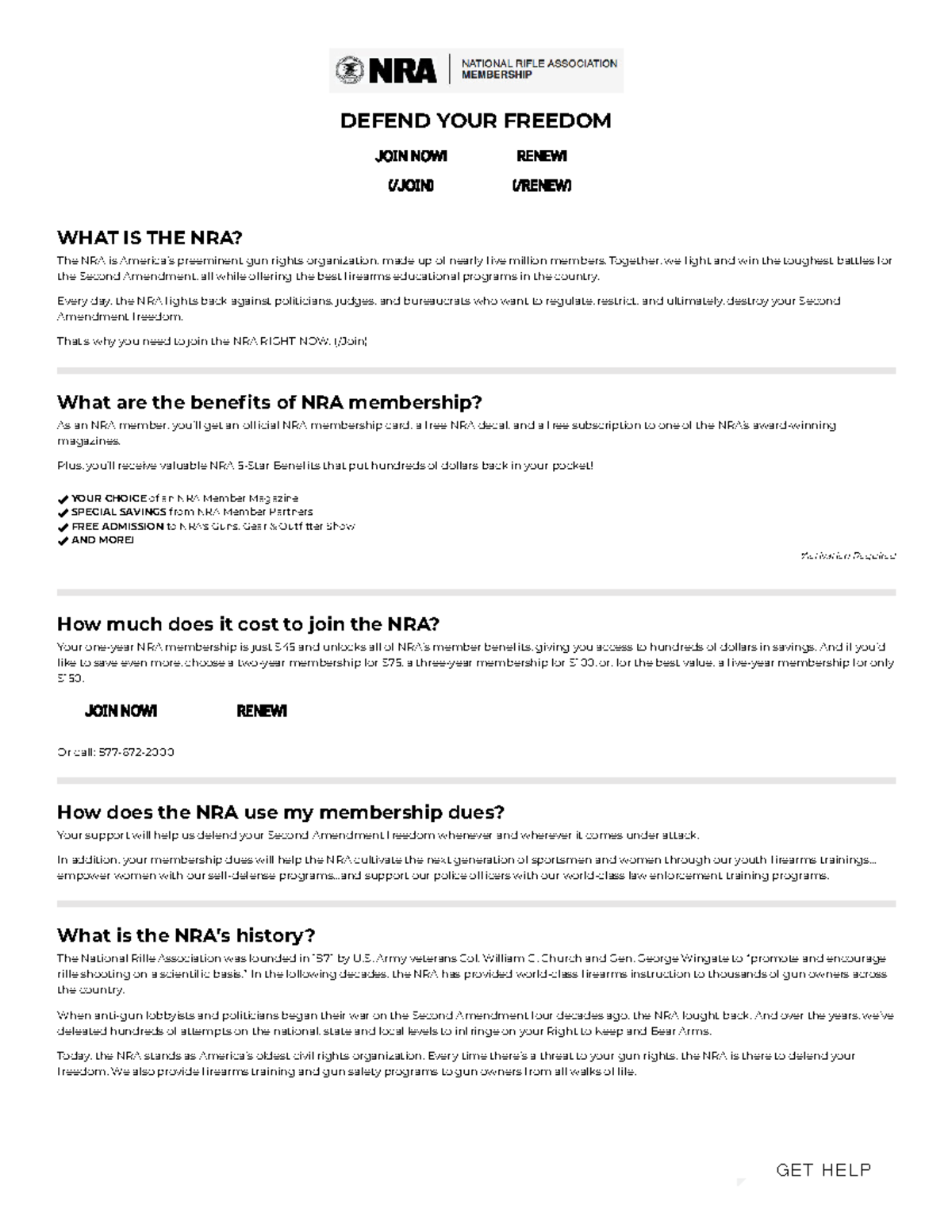 Assignment 2 NRA Membership - Why You Should Join - DEFEND YOUR FREEDOM ...