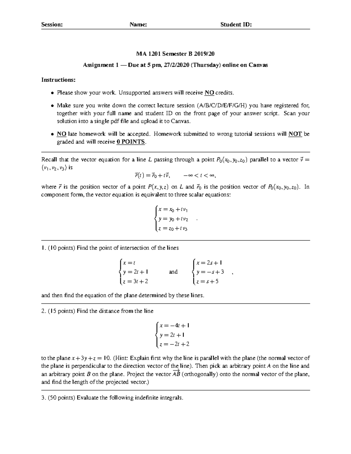 Ma1201 Assignment 1 Good Session Name Student ID MA 1201 ma1201-assignment-1-good-session-name-student-id-ma-1201