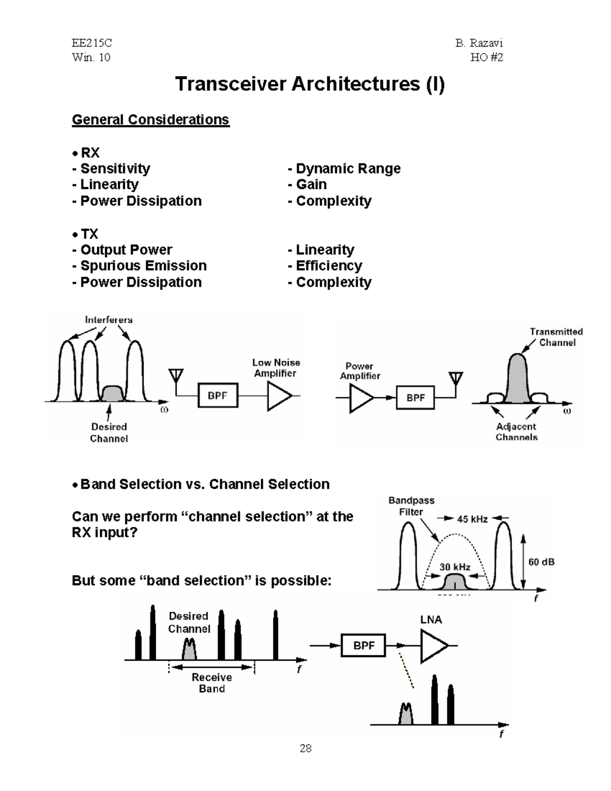 Transceiver Architectures (I) - Win. 10 HO # Transceiver Architectures ...