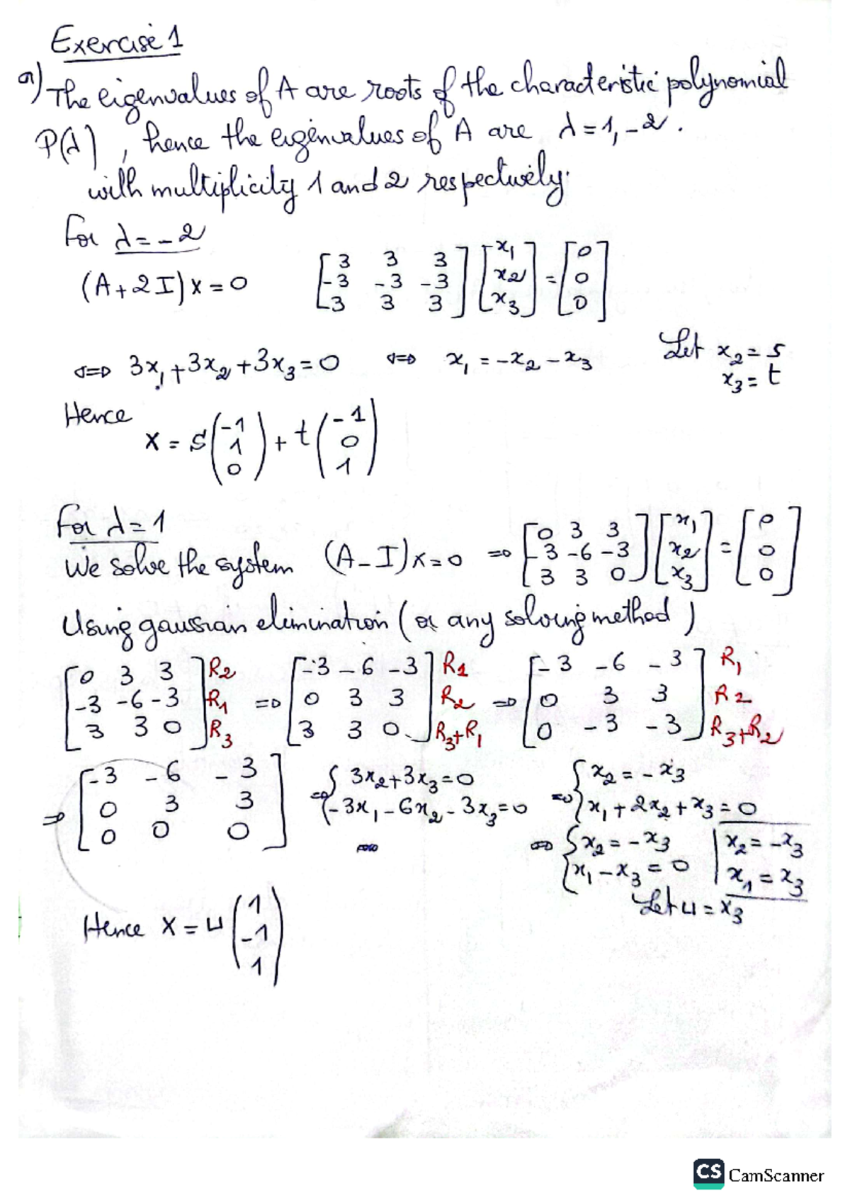 CORR TD 4 - solution Tutorial 4 LA - Linear Algebra - Studocu