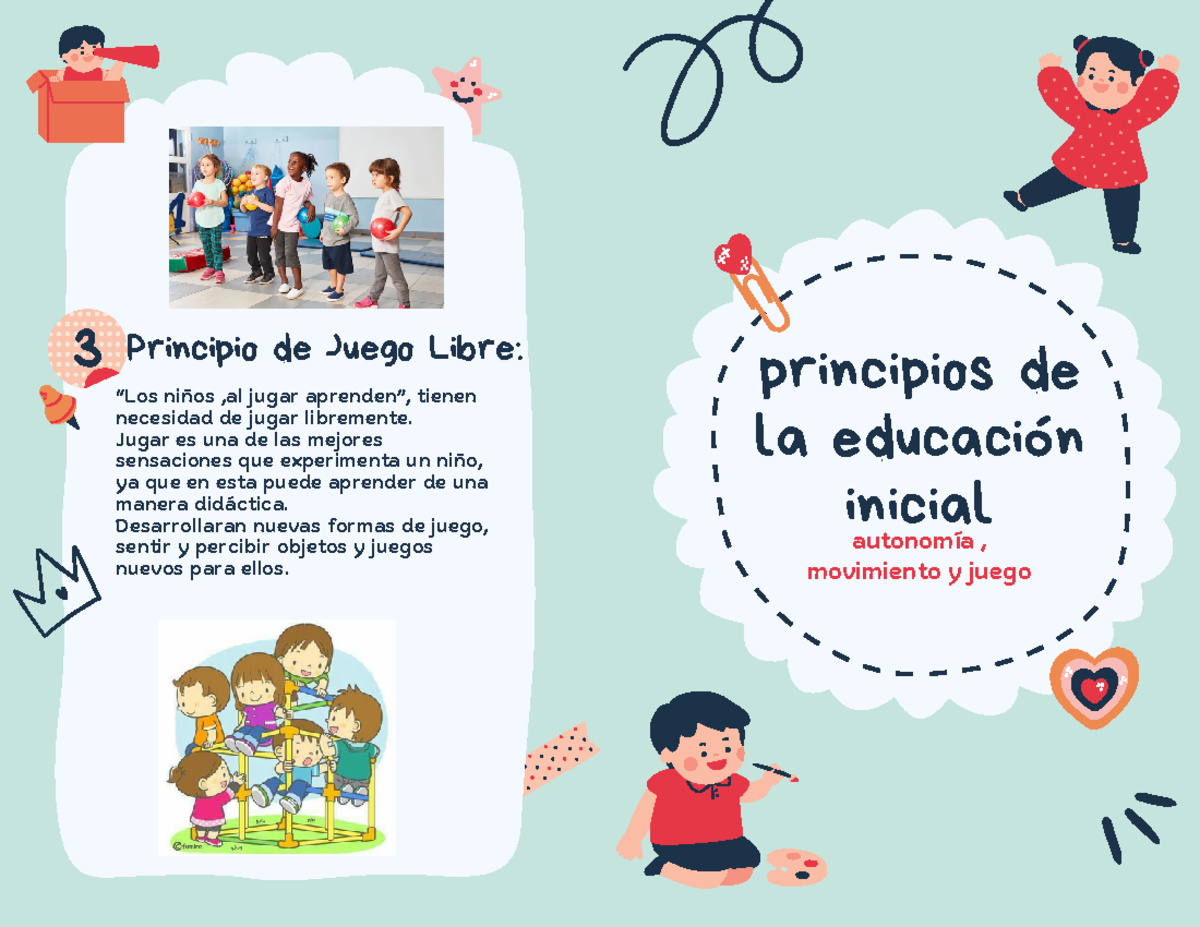 Folleto díptico Infantil para Actividades Creativas de Manualidades ...