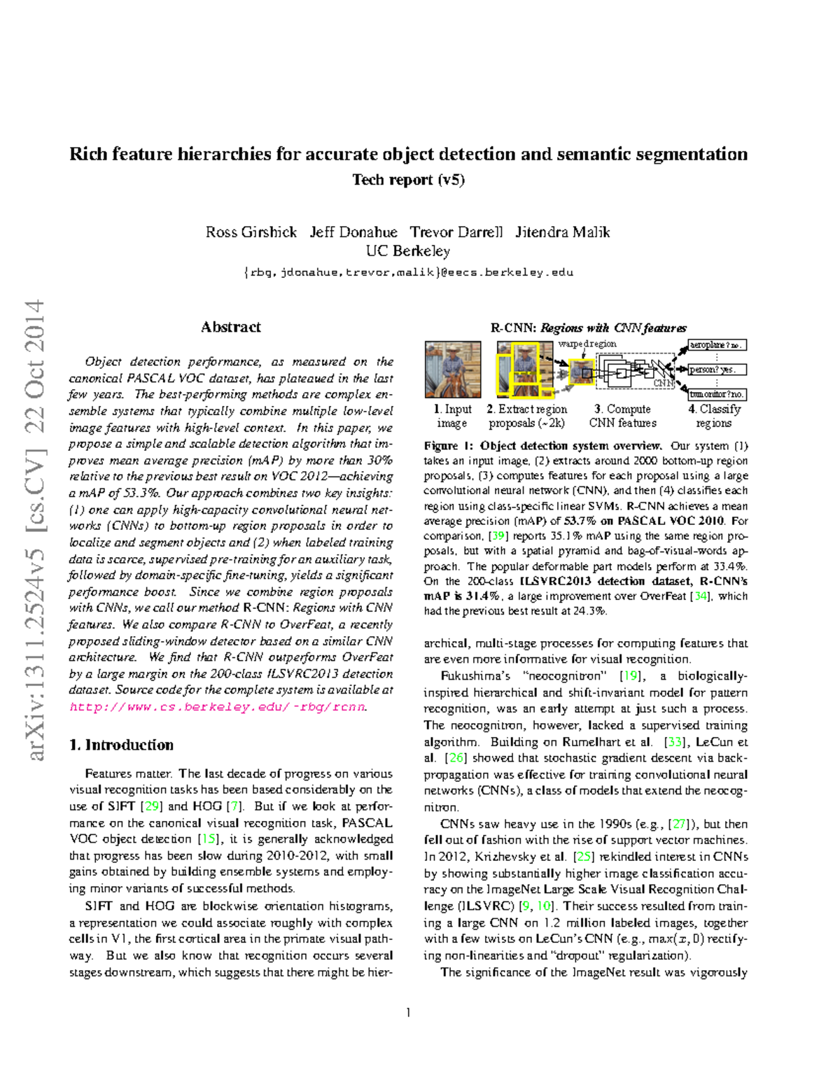 Rcnn - giugougou - Rich feature hierarchies for accurate object detection and semantic ...