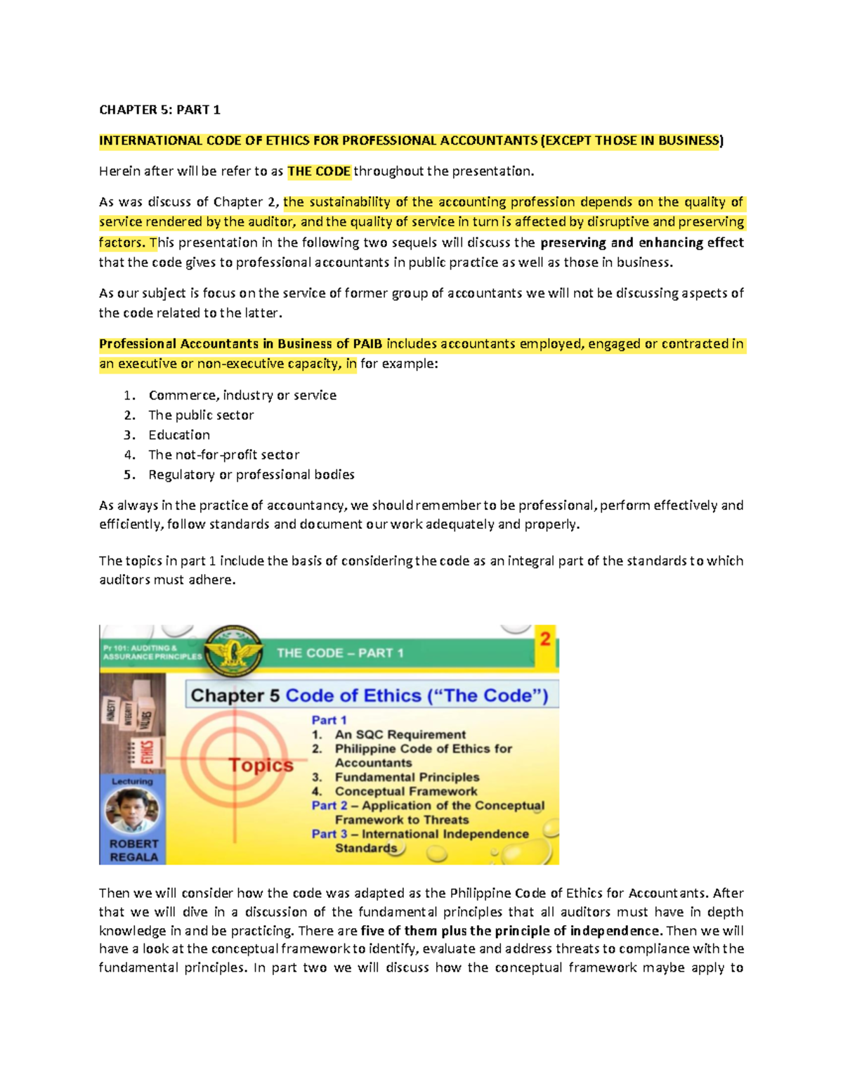 Chapter 6 Auditing and Assurance Principles Note Chapter - SU - Studocu