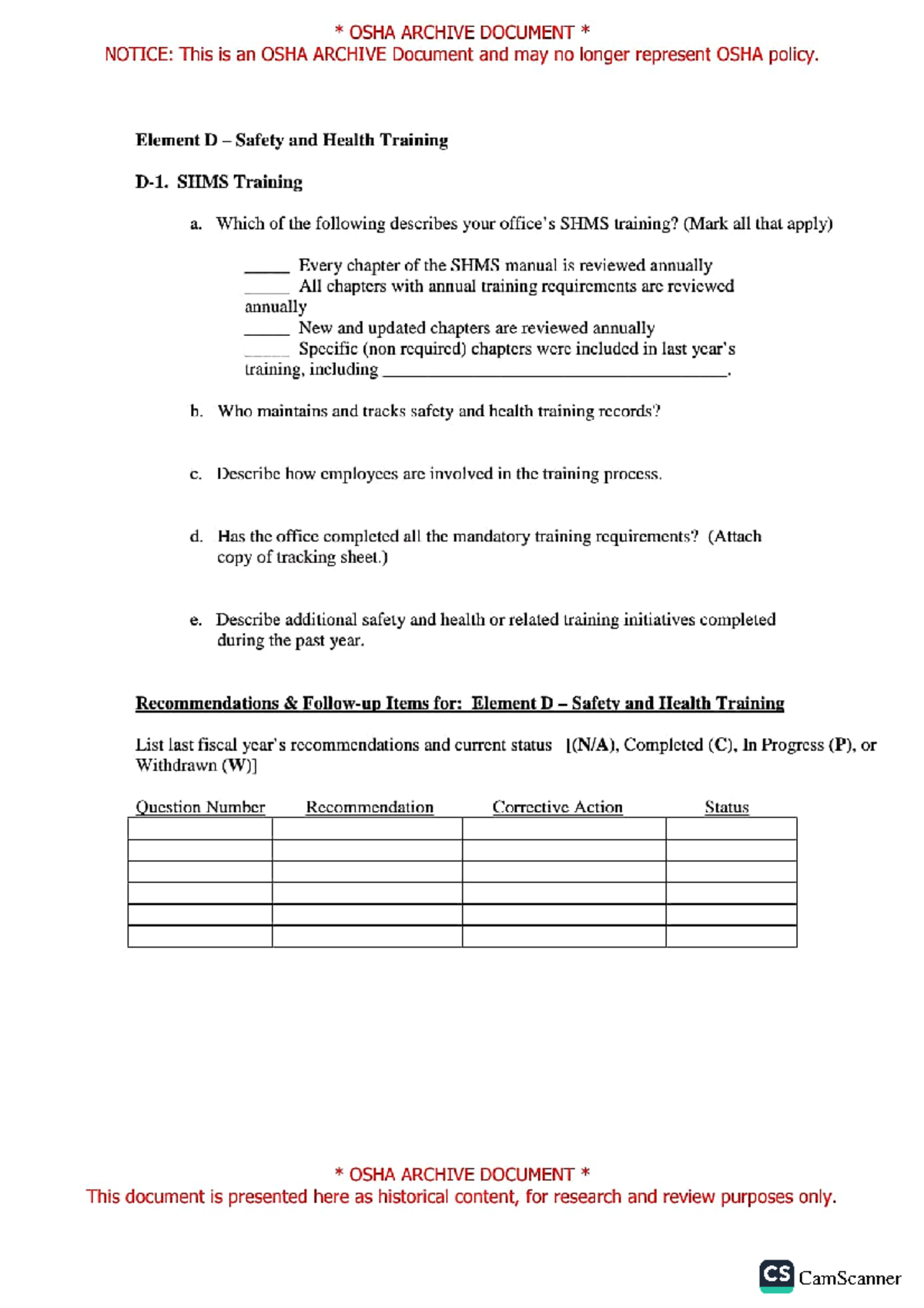 OSHA Field safety and health manual p5 - Studocu