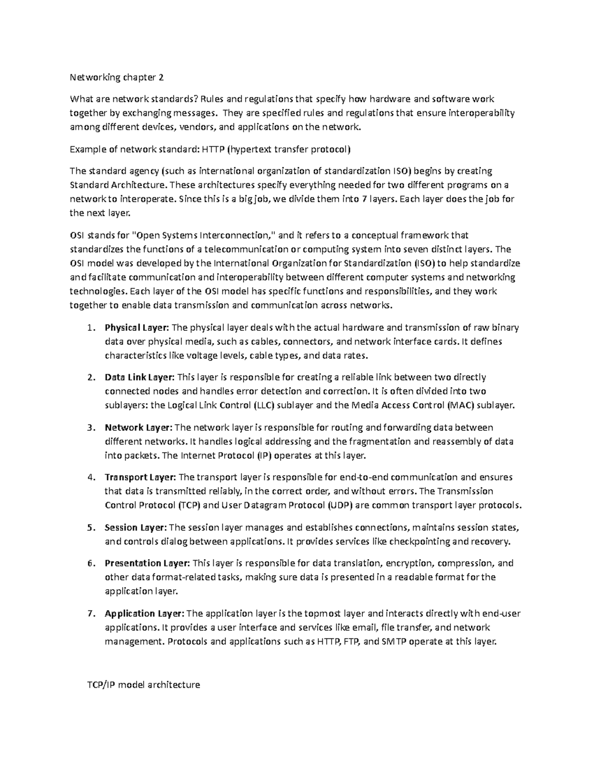 Networking chapter 2 - They are specified rules and regulations that ...